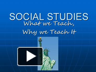 SOCIAL STUDIES presentation | free to view