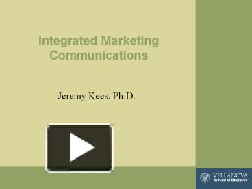 PPT – Integrated Marketing Communications PowerPoint presentation ...