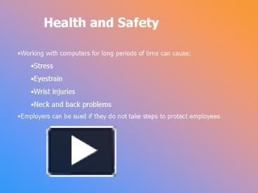 PPT – Health and Safety PowerPoint presentation | free to view - id ...