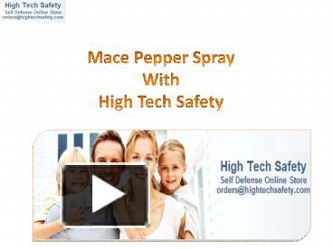 PPT – Pepper Spray Keychain With High Tech Safety PowerPoint ...