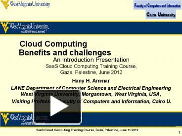 PPT – Hany H. Ammar PowerPoint presentation | free to download - id ...