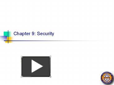 Chapter 9: Security presentation | free to download