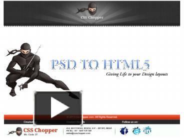 PPT – Presentation for HTML5 Conversion by CSS Chopper PowerPoint ...