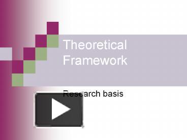 Theoretical Framework presentation | free to download