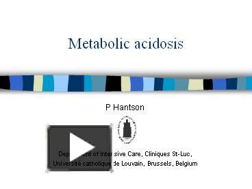 PPT – Metabolic acidosis PowerPoint presentation | free to view - id ...