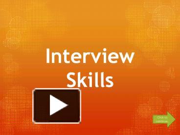 Interview Skills presentation | free to download