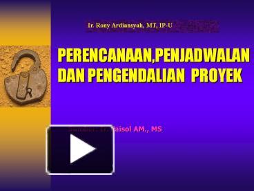 PPT – PERENCANAAN,PENJADWALAN DAN PENGENDALIAN PROYEK PowerPoint ...