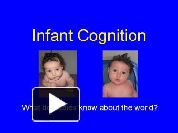 PPT – Infant Cognition PowerPoint presentation | free to download - id ...