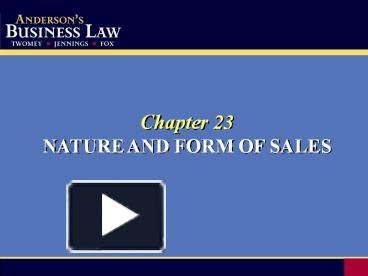 Anderson 19th Ed. 2005 presentation | free to download