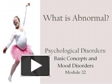 What is Abnormal? presentation | free to download