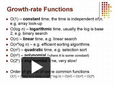 Growth-rate Functions presentation | free to download