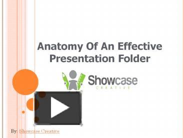 Anatomy Of An Effective Presentation Folder presentation | free to download