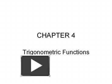 PPT – Trigonometric Functions PowerPoint presentation | free to view ...
