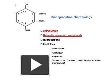 Biodegradation Microbiology presentation | free to view