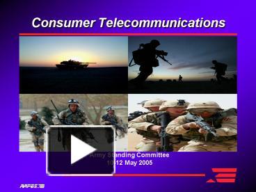 PPT – Consumer Telecommunications PowerPoint presentation | free to ...