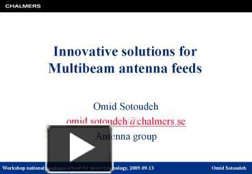 Omid Sotoudeh presentation | free to view