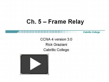 PPT – Ch. 5 PowerPoint presentation | free to download - id: 3dad71-NzM3Z