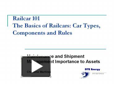 Railcar 101 The Basics of Railcars: Car Types, Components and Rules ...
