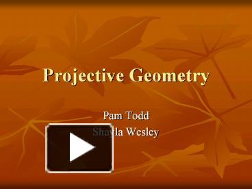 Projective Geometry presentation | free to download