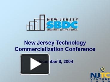 NJTC Venture Fund Discussion presentation | free to view