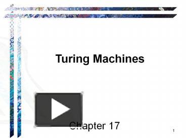 Turing Machines presentation | free to download