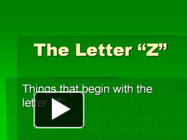 PPT – The Letter PowerPoint presentation | free to download - id ...