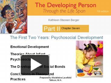 PPT – The First Two Years: Psychosocial Development PowerPoint ...