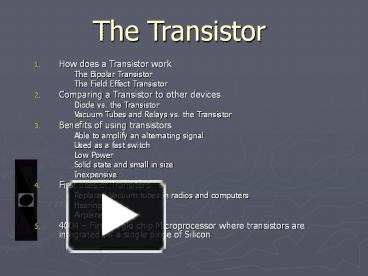 The Transistor presentation | free to download