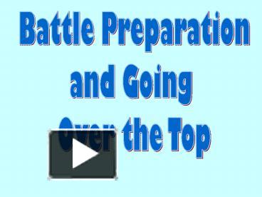 Battle Preparation presentation | free to view