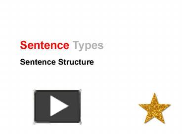 Sentence Types presentation | free to download