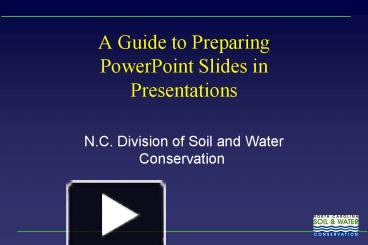 A Guide to Preparing PowerPoint Slides in Presentations presentation ...