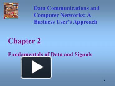 PPT – Fundamentals of Data and Signals PowerPoint presentation | free ...