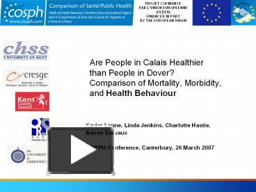 Xavier Lenne, Linda Jenkins, Charlotte Hastie, presentation | free to view