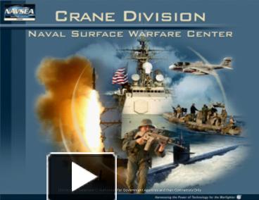 PPT – Distribution Statement C: Authorized for Government Agencies and ...