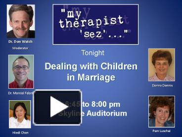 PPT – Dealing with Children in Marriage PowerPoint presentation | free ...