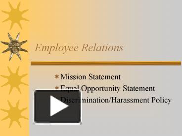 PPT – Employee Relations PowerPoint presentation | free to view - id ...
