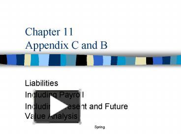 PPT – Chapter 11 Appendix C and B PowerPoint presentation | free to ...