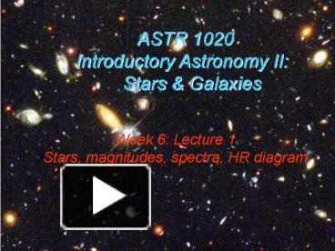PPT – ASTR 1020 PowerPoint presentation | free to view - id: 3e737-ODdiM
