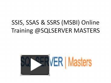 PPT – Msbi 2008 online training PowerPoint presentation | free to ...