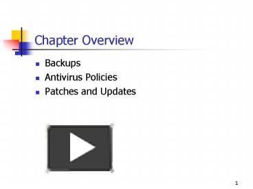 PPT – Chapter Overview PowerPoint presentation | free to download - id ...