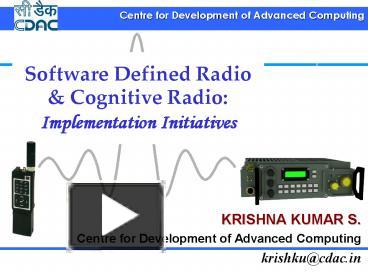 PPT – Software Defined Radio PowerPoint presentation | free to view ...