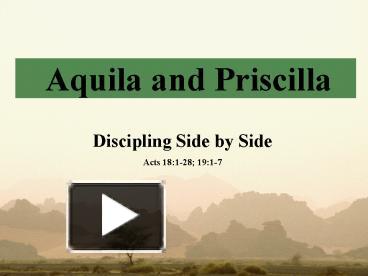 Aquila and Priscilla presentation | free to download