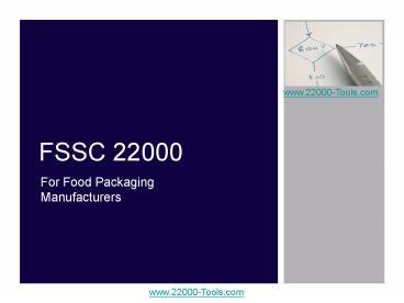 FSSC 22000 presentation | free to view
