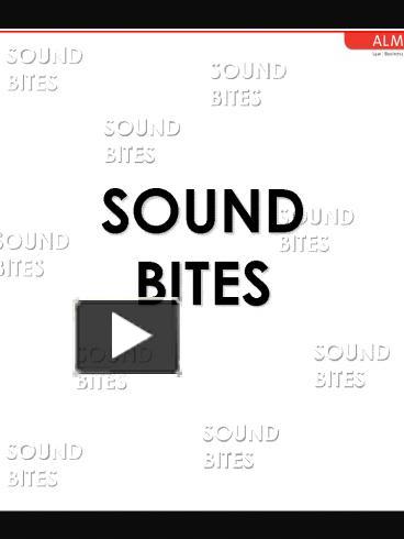 SOUND BITES presentation | free to download