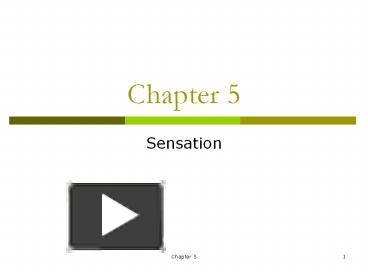 PPT – Sensation PowerPoint presentation | free to download - id: 3e9b1f ...