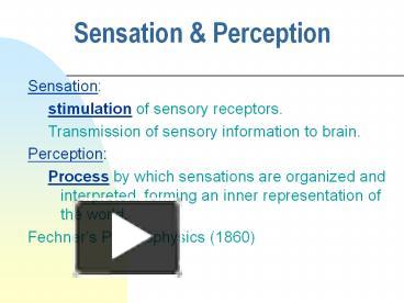 Sensation presentation | free to download