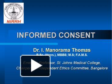 INFORMED CONSENT presentation | free to download