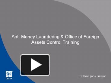 Anti-Money Laundering presentation | free to download