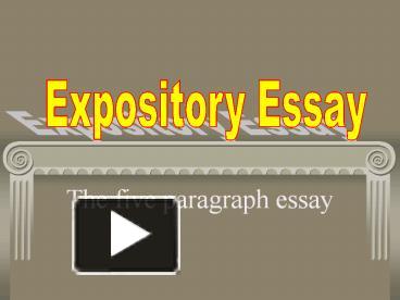 The five paragraph essay presentation | free to download