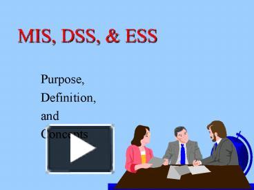 MIS, DSS, presentation | free to view